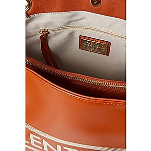 Valentino Bags by Mario Valentino Luisa Lavoro Gold Brick Red One Size