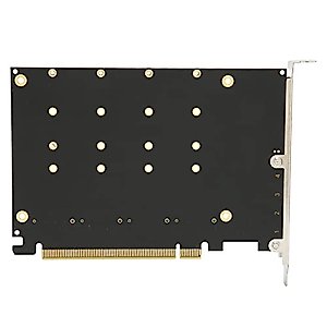 Gaeirt NVME   Card, High Speed PCIE X16 Interface M.2 SSD Adapter Full Speed Signal for 4 NVME PCIe Protocol SSDs for PCIE3.0 4.0
