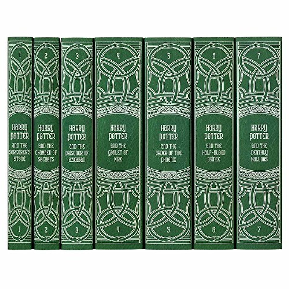 Juniper Books Harry Potter Boxed Set: Slytherin Edition | 7-Volume Hardcover Book Set with Custom Designed Dust Jackets | Author J.K. Rowling | Includes all 7 Harry Potter Series Books