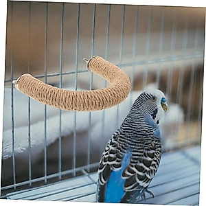 Sosoport 2pcs Bird Standing Stick Bird Perch Parrot Perch Bird Toys Parrot Toys Parakeet Toys Birdcage Bird Cage Household Bird Stand Bird Supply Parrot Accessories Perch Stand Rope