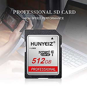 512GB SD Card Class 10 High Speed Secure Digital Memory Card for Vlogger, Filmmaker, Photographer & Content Curator(512GB)