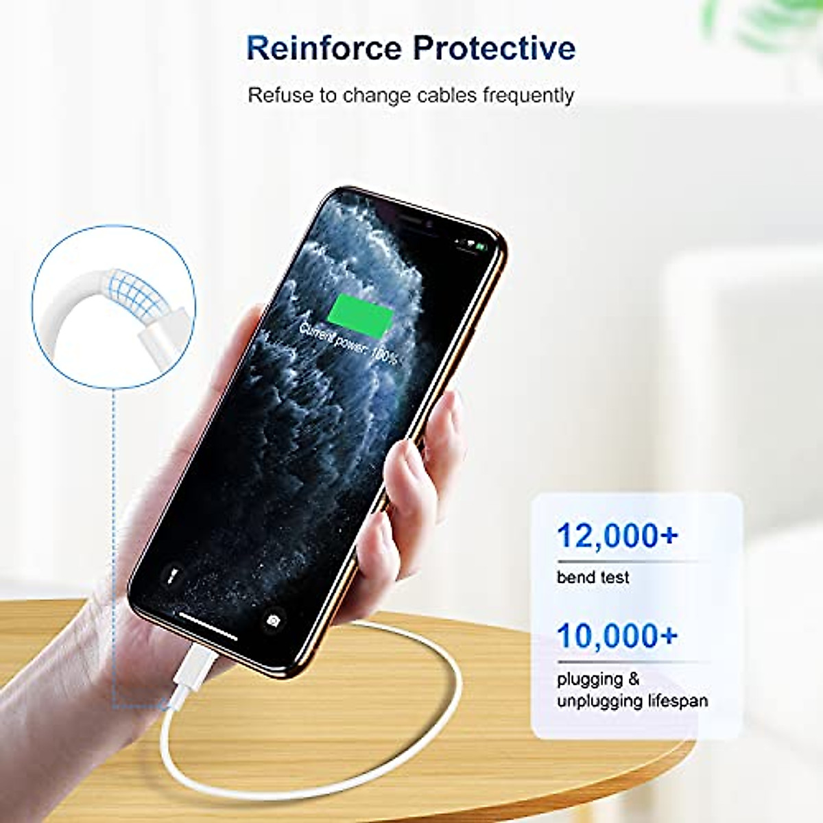 3Pack 10Ft USB C to Lightning Cable Long,[Apple MFi Certified] iPhone 14 13 Fast Charger 10ft for iPhone 14 Pro Max/13 mini/12/11 Pro/iPad/AirPod,Type C Port Support Quick iPhone Charging Cord 10 Foot