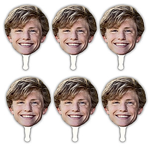 VictoryStore Custom Giant Head Paddle Fans 12 Inches by 18 Inches, 1 Photo, Photo Booth and Fan Props (6)