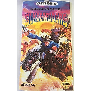 Sunset Riders (Sega Genesis / Megadrive) - Reproduction Cartridge with Clamshell Case and Manual