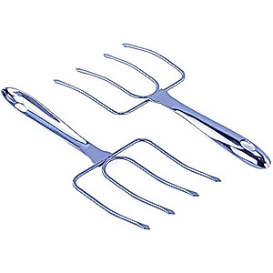 i Kito Stainless Steel Turkey Lifter,Set of 2 Heavy Roasted Turkey Meat Forks for Thanksgiving