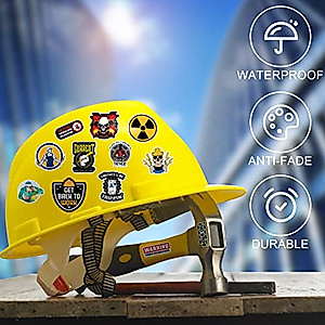 200 Pcs Hard Hat Stickers,Arme Funny Tool Box Stickers for Men&Adults Helmet, 100% Vinyl Helmet Stickers Construction Electrician Ironworker Lineman Oilfield Pipeliner Union Welding Stickers