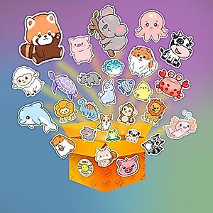 Doodou 200 PCS Animal World Stickers for Laptop, Water Bottles, macbooks, Computer... Perfect for Kids, Teens (Vinyl and Waterproof) (200