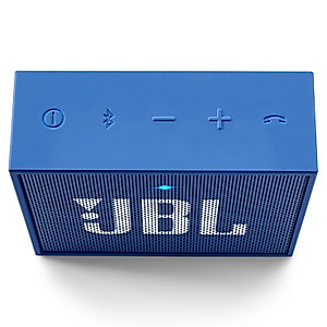 JBL GO Portable Wireless Bluetooth Speaker W/A Built-in Strap-Hook (Blue)