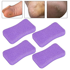 Pumice Stone for Feet, 4pcs Callus Remover and Foot Scrubber Pedicure Exfoliator Tool Hard Skin Callus Remover and Scrubber Portable Foot File Exfoliation to Remove Dead Skin()