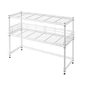 Suprima Desktop Carbon Steel Bookshelf - White
