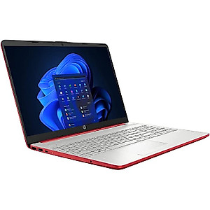 2022 HP Flagship Laptop, Intel Dual-Core Processor up to 2.65GHz, 15-inch, 4GB DDR4, 500GB Storage, Super-Fast WiFi, Windows 11, Dale Red (Renewed)