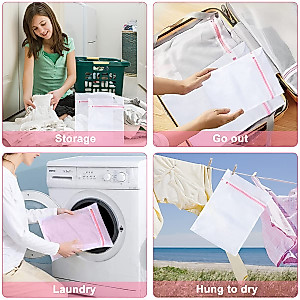 Mesh Laundry Bag for Delicates 3 Pcs,Sturdy and Durable,Suitable for Sorting and Washing Clothes,Such as Coats,Shirts,Sweaters,Pants,Bras and Baby Clothes