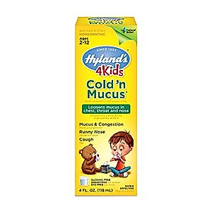 Hylands Homepathic Cold 'n Mucus - 4 Kids - 4 fl oz