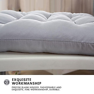 Large Hippo Chair Pads Square Hippo Cushion with Fixed Ties, Thicken Fluffy Cotton Chair Cushion Seat Pad for Home & Office Chair, Porch Swing and Car Seat (Navy)