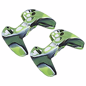 Gamepad Protective Cover Comfortable Anti Extrusion Dust Proof Sweat Proof Game Controller Skin ,for Gamepad(Camouflage green)