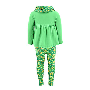 Unique Baby Girls 3 Piece St Patricks Day Lucky Girl Outfit (5Y, Green)