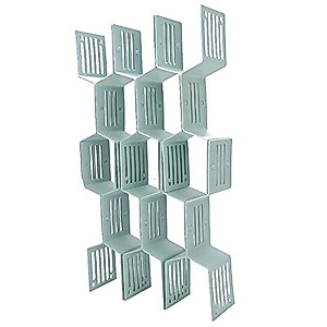 Drawer Separator , 12pcs Adjustable Drawer Dividers Separators Storage Shelves Household Storage Organizer Partition for Clothes (02)