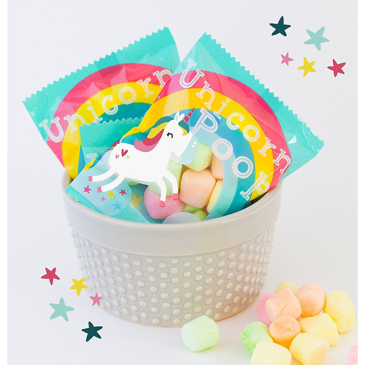 Unicorn Poop Candy - Made in the USA - 12 Unicorn Party Supplies - Unicorn Birthday Party Favors for Kids - Bulk Candy Packs for Classroom