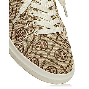Tory Burch Howell Monogram Court Low Top Sneakers (Hazel, Numeric_10)
