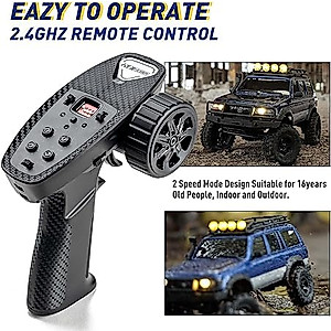 EAZYRC FMS Fcx18 1/18 Land Cruiser 80 Toyota RC Rock Crawler RTR 4x4 Off-Road Waterproof Hobby Grade RC Trucks All Terrains for Adults with 2.4Ghz Radio,Battery (Gray)