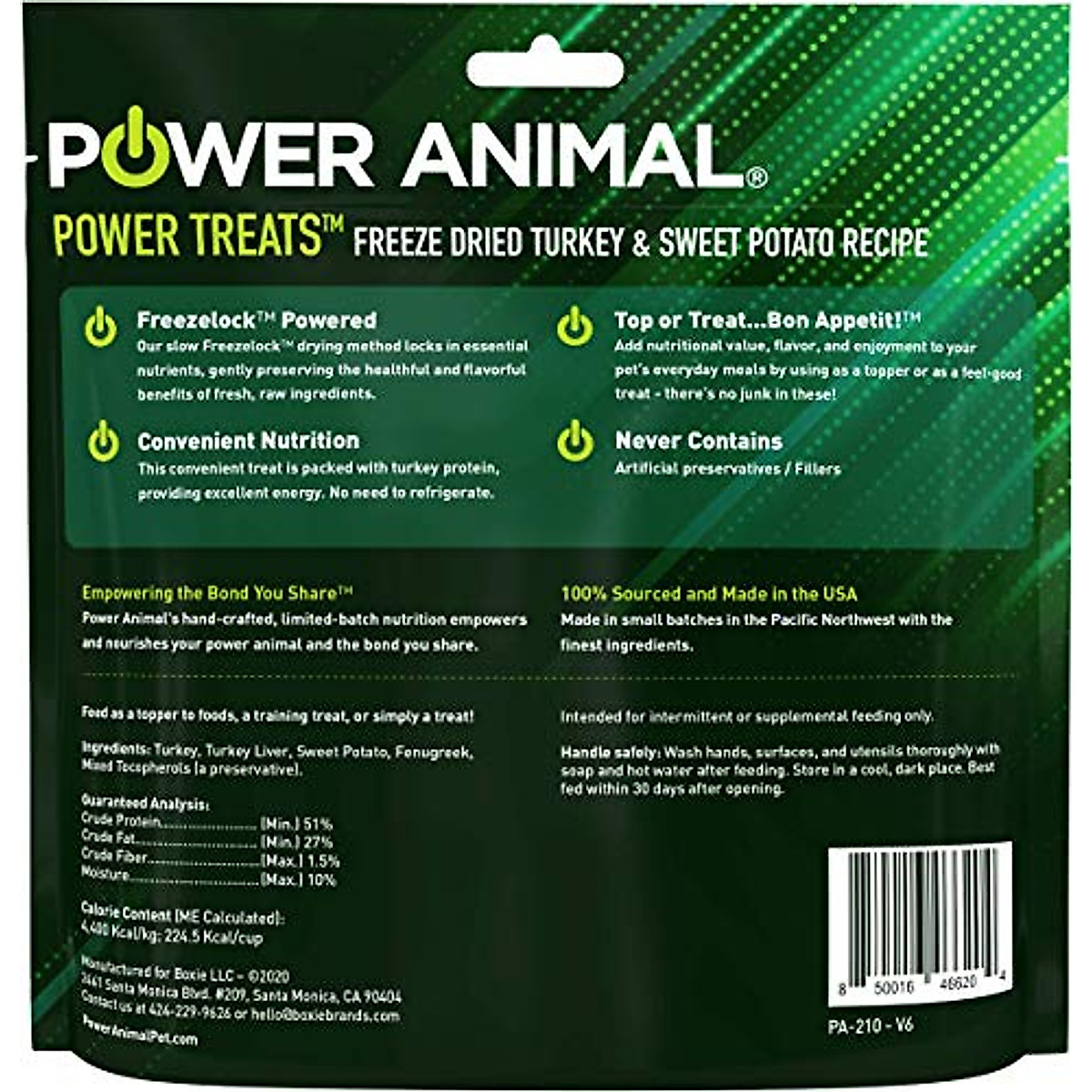 POWER Animal Power Treats - Freeze Dried Dog Treats and Cat Treats - Premium Quality Ingredients, Real Meat First Ingredient, All Natural, Humanely Sourced, Made in the USA