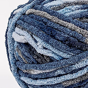 Crafted By Catherine Polar-ized Multi Yarn - 2 Pack (213 Yards Each Skein), Baby Blue Multi, Gauge 6 Super Bulky