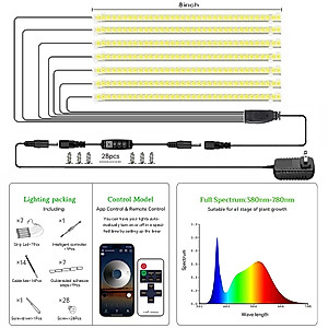 Solatmos Metal Plant Stand with Grow Lights Multiple Wood Flower Planter Pot Holder Shelf Rack Display for Patio Garden Corner Balcony Living Room