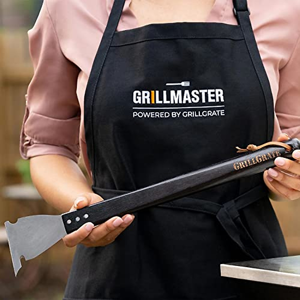GrillGrate Essential Accessories Set - Grilling Tongs, Grilling Scraper, and Grilling Brush - Maximize The Impact of GrillGrates - Accessories for Better Grilling