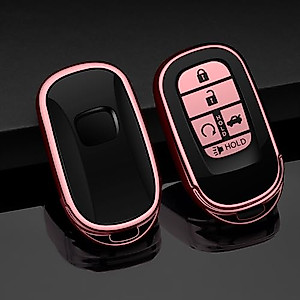 Tengare Car Key Fob Cover Pink Car Key Protector Case Key Chain Holder Accessories 2022 2023 2024 2025
