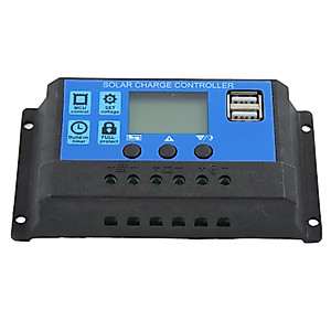 Solar Car Battery Charger Monocrystalline Silicon Charge Controller Kit for Automobile Houseboat Car RV Boat Marine Trailer,30W 18V Solar Panel Charger Voltage Controller Kit, Solar Car Battery