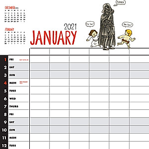 Darth Vader & Family 2021 Family Calendar