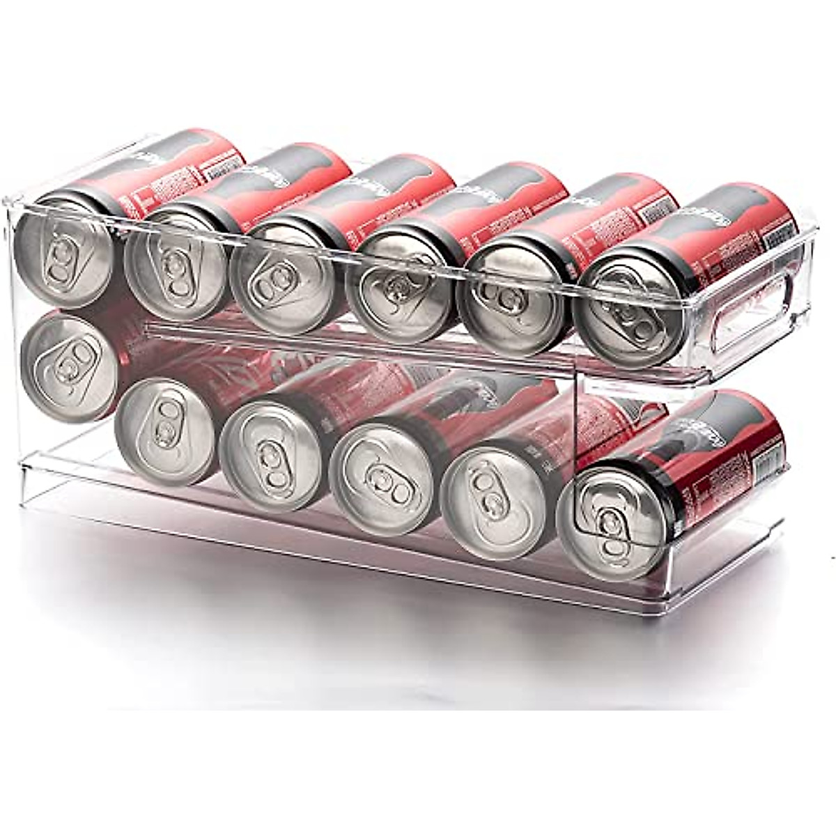 ROHAM Refrigerator Organizer Bins Pop Soda Can Dispenser Beverage Holder (12 Oz, 6 inch Wide)