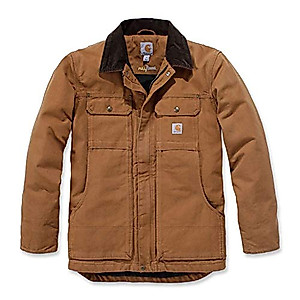 Carhartt mens Full Swing Traditional Coat Work Utility Outerwear, Carhartt Brown, Medium US
