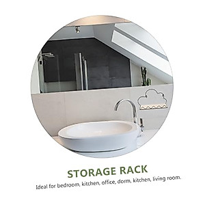 Amosfun Hanging Storage Racks Wall Mounted Shelf Wall Mounted Floating Shelves Hanging Holder Wall Storage Floating Shelves Storage Shelves Wall Shelf Storage Shelf Decor Wooden