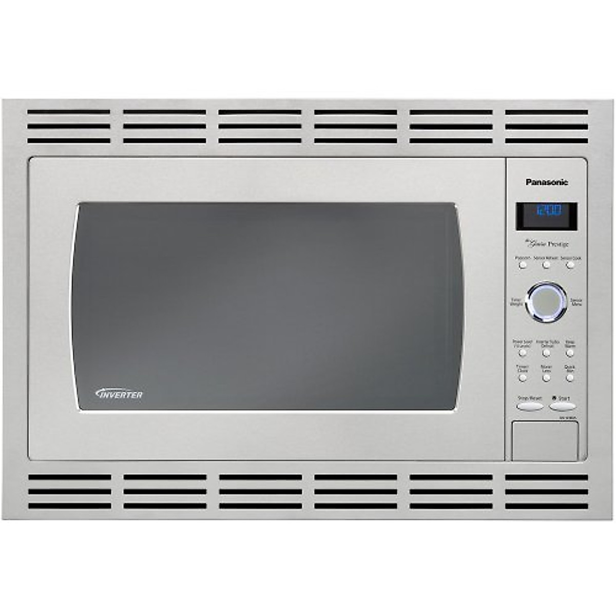 Panasonic 27 TRIM KIT, 27 inch, Silver & Microwave Oven NN-SN966S Stainless Steel Countertop/Built-In with Inverter Technology and Genius Sensor, 2.2 Cubic Foot, 1250W
