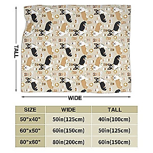 Corgi Blanket Comfort Warm Corgi Throw Blanket Soft Fleece Blankets Corgi Gifts for Corgi Lovers