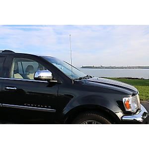 AntennaMastsRus - 31 Inch Black Antenna fits Ford F-150, F-250, F-350, F-450, F-550, F-600, F-650 | Dodge Ram 1500, 2500, 3500 - Stainless Steel Threading