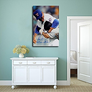 Nolan Ryan Baseball Playe20 Canvas Poster Wall Art Decor Print Picture Paintings for Living Room Bedroom Decoration Frame: Frame:12x18inch(30x45cm)