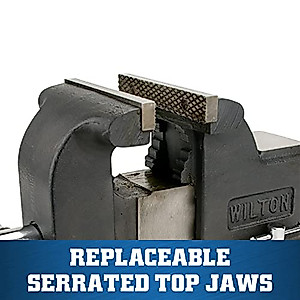 WILTON WS5 Shop Bench Vise, 5' Jaw Width, 5' Max Jaw Opening (63301)