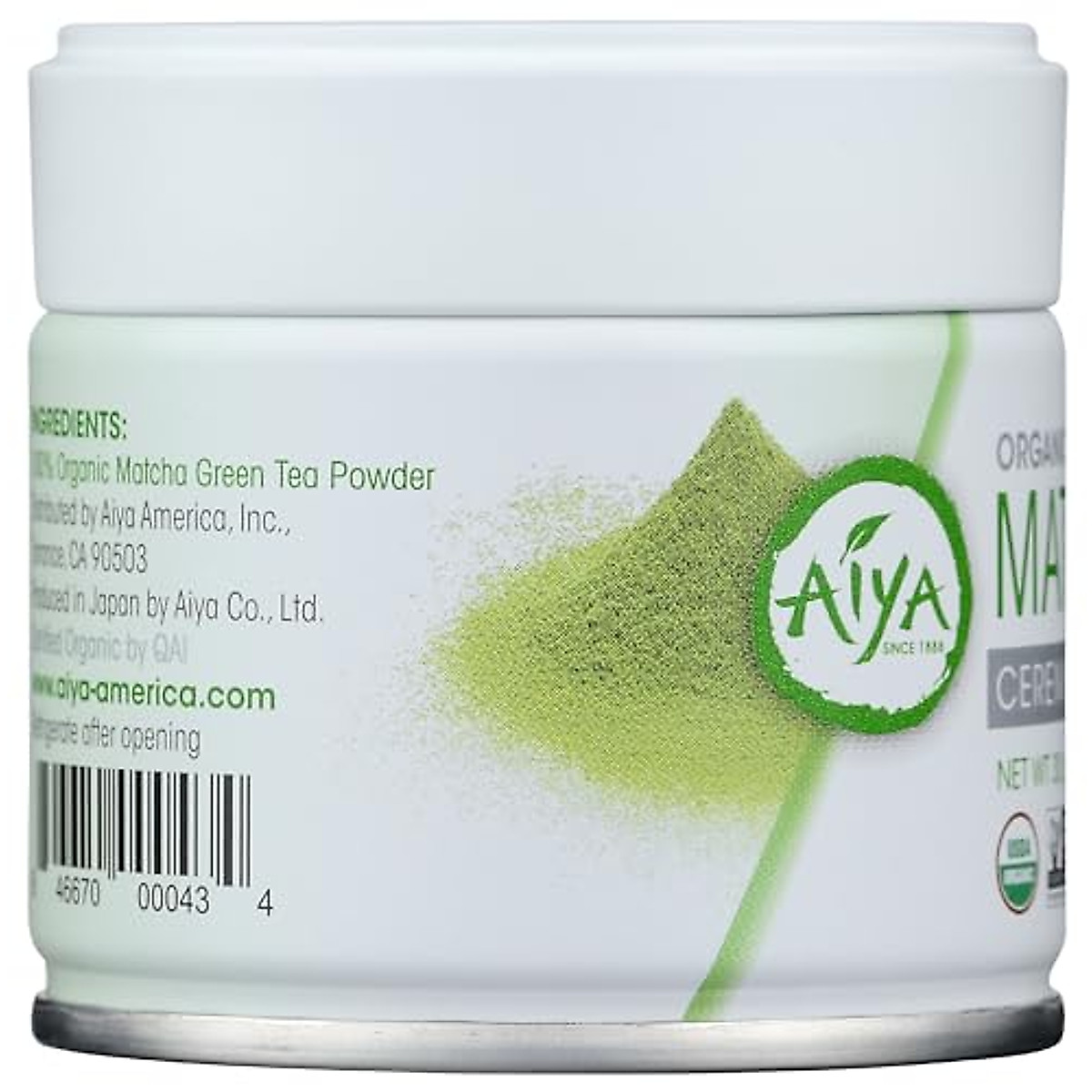 AIYA Organic Ceremonial Grade Matcha, 30 gm