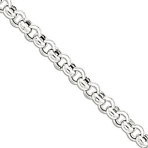 IceCarats 925 Sterling Silver 9.5mm Cable Link Chain Bracelet 7.5 inch