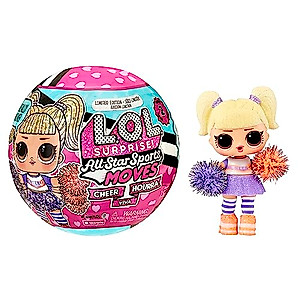 LOL Surprise All Star Sports Moves - Cheer- Surprise Doll, Sports Theme, Cheerleading Dolls, Mix and Match Outfits, Shoes, Accessories, Limited Edition Doll, Collectible Doll - Gift for Girls Age 4+