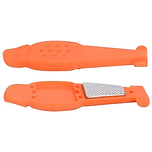 BORDSTRACT Bike Tire Lever, Pocket Multifunction Bike Tire Repair Tool, Tire Lever and Rasp, for Road Bike, Mountain Bike Emergency Tire Repair(Orange)