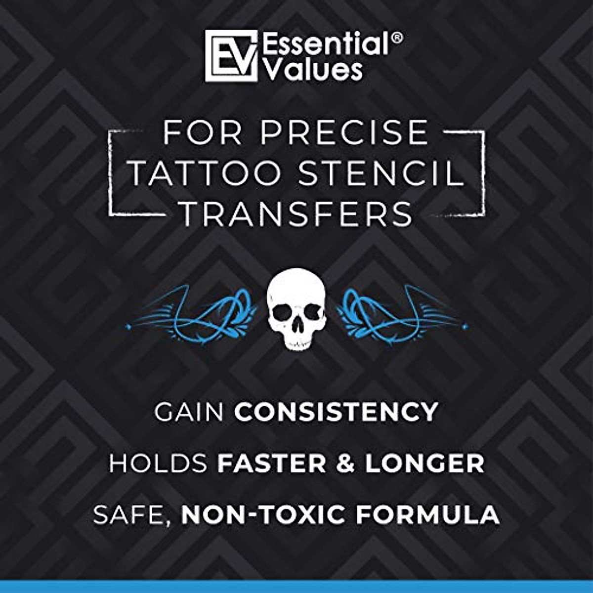 Tattoo Transfer Gel Solution (8 fl oz) Tattoo Stencil Gel For Sharp, Dark & Clean Stencils - Tattoo Transfer Liquid Designed To Last All Day