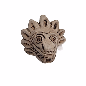 Quetzalcoatl Death Whistle Made Of Clay, Replica Of Items Found In Aztec Temple. (Natural)
