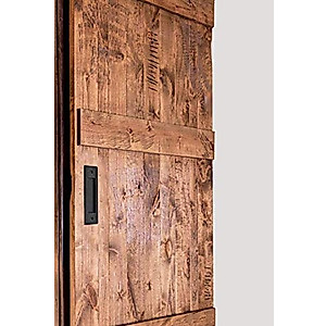 Fpz-bd 6" 2 Pack Sliding Barn Door Handle - Flat Black Flush Handle for Sliding Barn Closet/Drawers Door/Cabinets