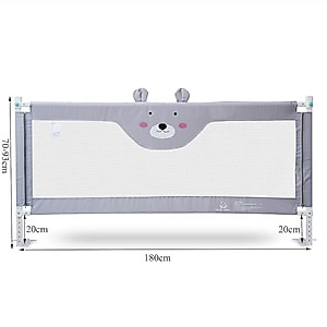 Bed Rail for Toddlers Extra Long Bed Railing for Queen & King & Twin Full Size Bed Rail Guard Bed Safety Fence Guard Rail Rail Sleep Rails Bed barriers Bumper Extra Tall Rail 70.8" 1 side