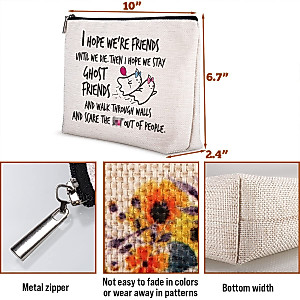 WELLBANEE Friend Gifts for Women, Friendship Birthday Gifts for Women, Makeup Bag for Friend Bestie BFF - MB003