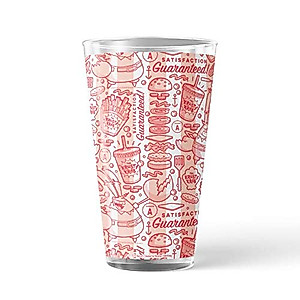 SpongeBob SquarePants The Krusty Krab Slogan - 17 oz Pint Glass - Officially Licensed