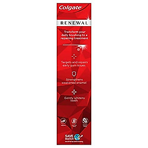Colgate Renewal Gum Toothpaste, Enamel Fortify - Clean Mint Gel Formula (3 ounce)